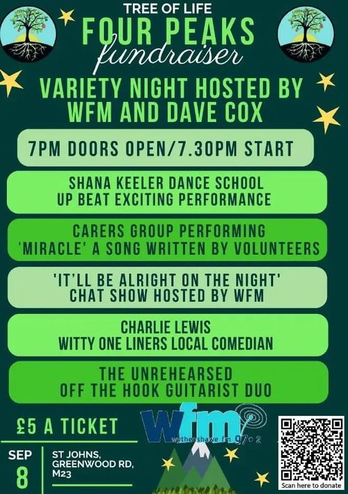 The Tree of Life Four Peaks Fundraiser - Wythenshawe FM